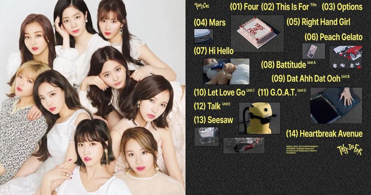 TWICE reveals tracklist for 4th full album ‘This is for’ with 14 brand ...